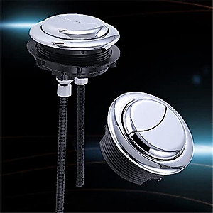 XXXDXDP Flush Toilet Tank Button Round Shape Toilet Push Dual Flush Buttons Bathroom Accessories 70mm/48mm (Size : B70MM)