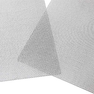 Longdex Reinforcing Mesh 2PCS 25x12.5cm 304 Stainless Steel 20 Mesh Woven Wire Wire Mesh Screen for Bumper Kayak Thermoplastic Repairs