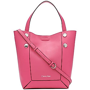 Calvin Klein Quinn North/South Mini Tote Crossbody, Pink Flambe