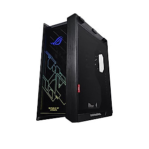 Asus ROG Strix Helios GX601 RGB Mid-Tower Computer Case for up to EATX Motherboards with USB 3.1 Front Panel, Smoked Tempered Glass, Brushed Aluminum and Steel Construction, and Four Case Fans, Black