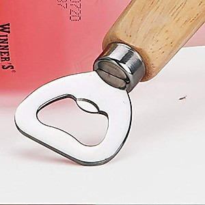 Sanpink Bartender Bottle Openers,Beer Bottle Openers,Cider,Soft Drinks -Wood Handle Handheld (set of 12)