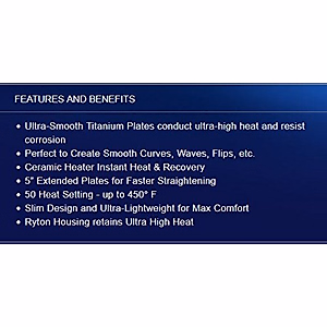 BaBylissPRO BABNTC3556TN Nano Titanium 1½ Inch C Styler, 1 Count (Pack of 1)