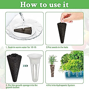 Anyangjia Seed Pods for AeroGarden,120P Hydroponic Garden Accessories Hydroponics Supplies (120P)