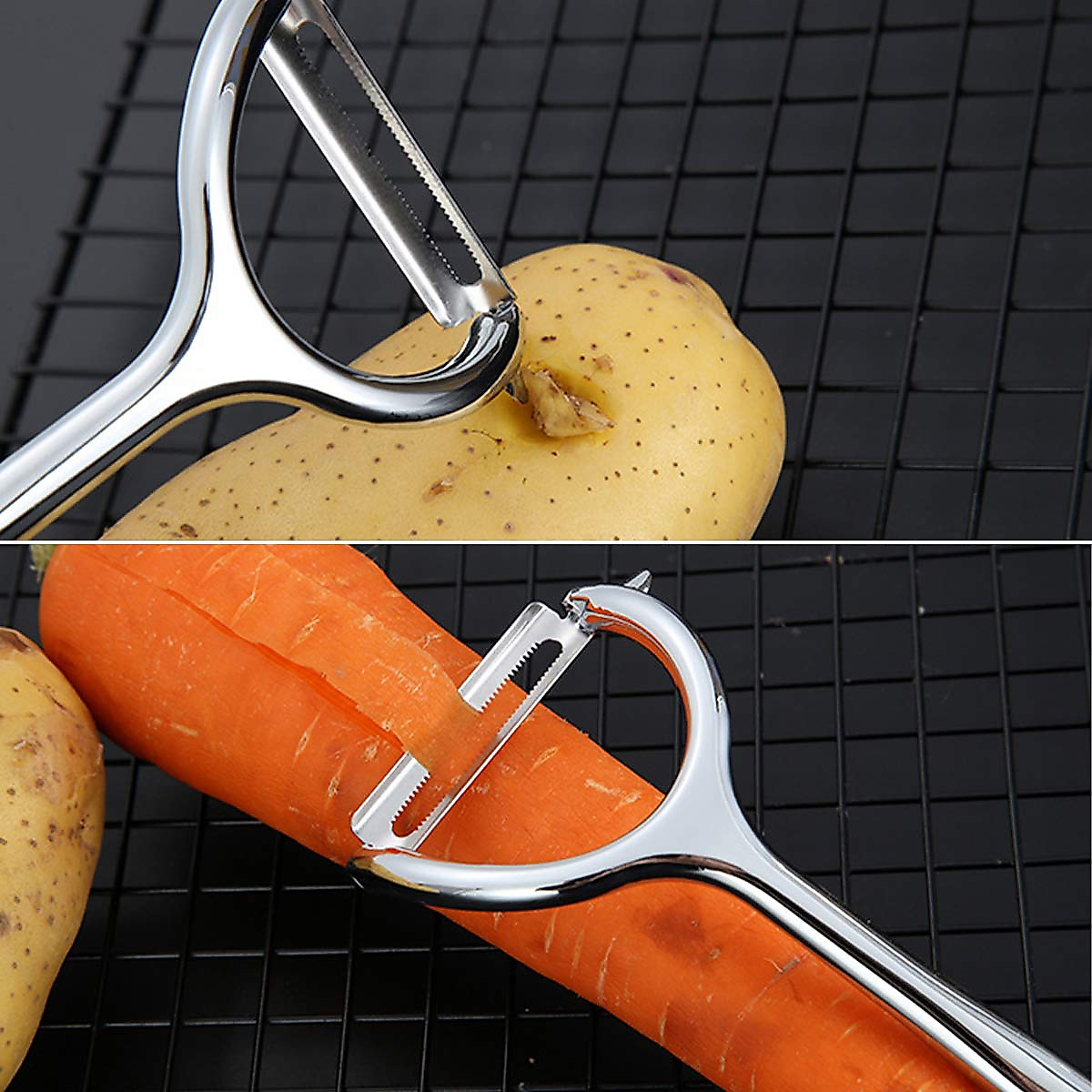 Peeler, Multi-functional Stainless Steel Peeler, Sharp and Durable Y-shaped Fruit Peeler, High-end Distinguished, Suitable for Peeling Potatoes, Carrots and All Types of Vegetables and Fruits