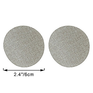 Kiven Led Light Cover,Light Blocking Stickers, 2.4in in Dia,Brownish Yellow Fabric, LED Light Dimming Sticker for Recessed Light/Can Light, LED Spotlight, Ceiling Light, Downlight