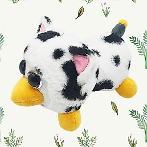 Cute Pig Cow Animal Plush Toy Snuggle Piggy Stuffed Animal Sleeping Pillow Toy Soft Gift Black White Pig
