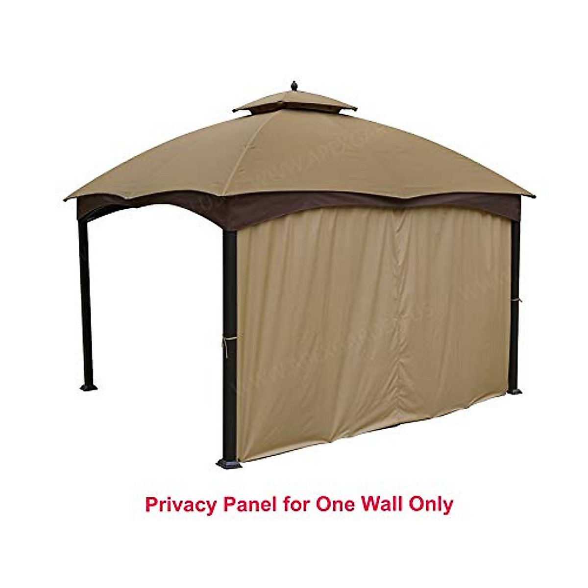APEX GARDEN 12-ft Privacy Panel Curtain / Side Wall Sunshade (One Side Only)