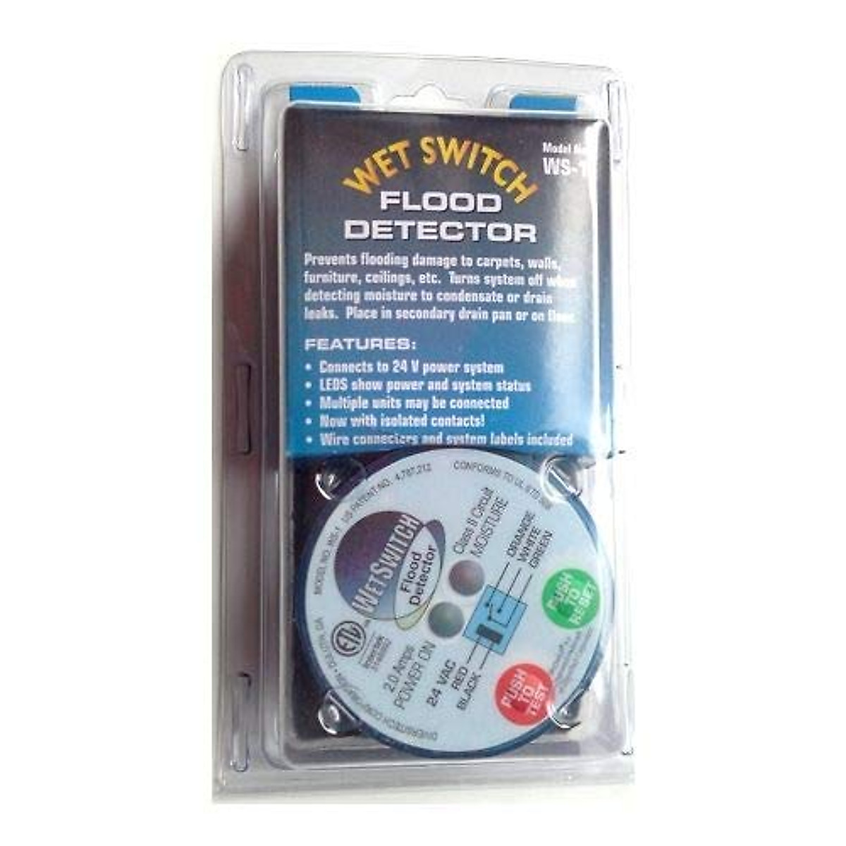 Diversitech Wet Switch Flood Detector, 8" x 1.55" x 9.6" (WS-1)