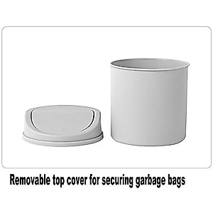 AKOAK 1 Pack Creative Small Desktop Trash Can Mini Clamshell Small Waste Paper Basket Household Plastic Storage Bucket Simple Compact Trash Can（Gray）