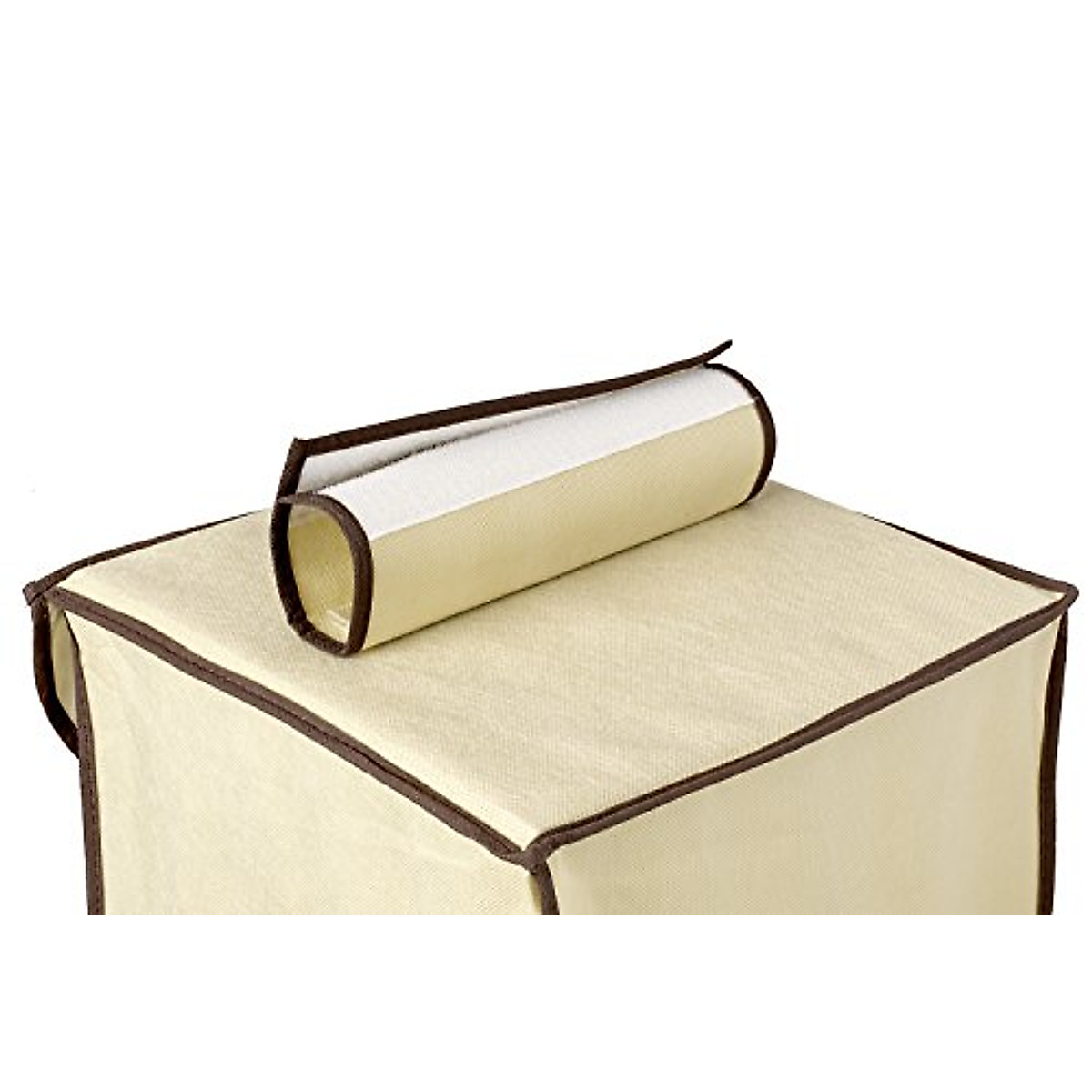 Ziz Home Hanging Closet Organizer with Zipper | 6 Shelves 12”x 12” 48" Closet Organizers and Storage Hanging Sweater Organizer for Closet Storage Hanging Clothes Sweater Shoe Storage Shelf