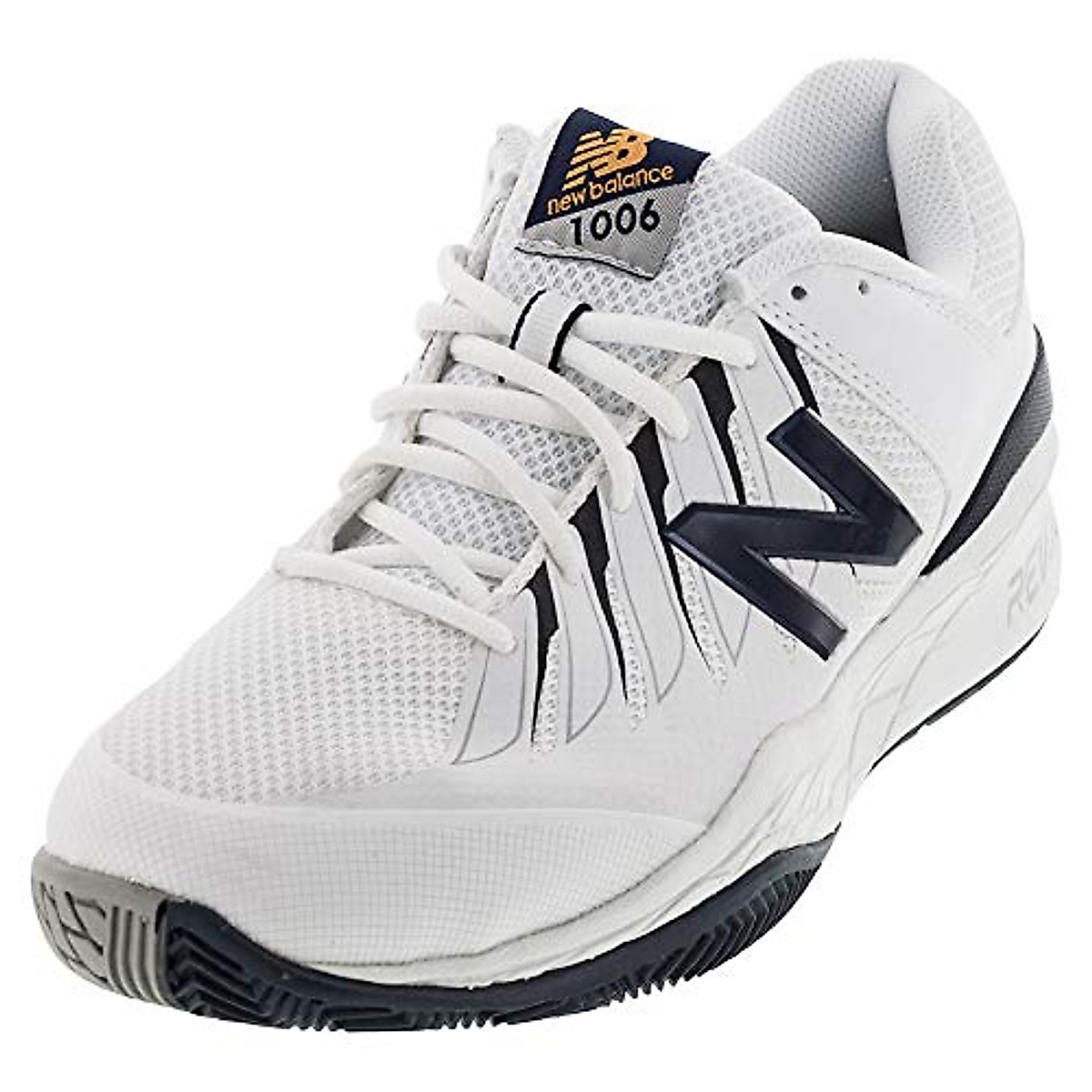 New Balance mens 1006 V1 Tennis Shoe, Black/White, 9 Wide US