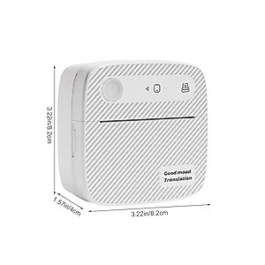 Bluetooth Thermal Shipping Label Printer, Portable Wireless Thermal Printer, Photo Sticker Printer, Support multiple devices, Portable Printers for Storage, School, Office, Home Use, Print Size 2.24in