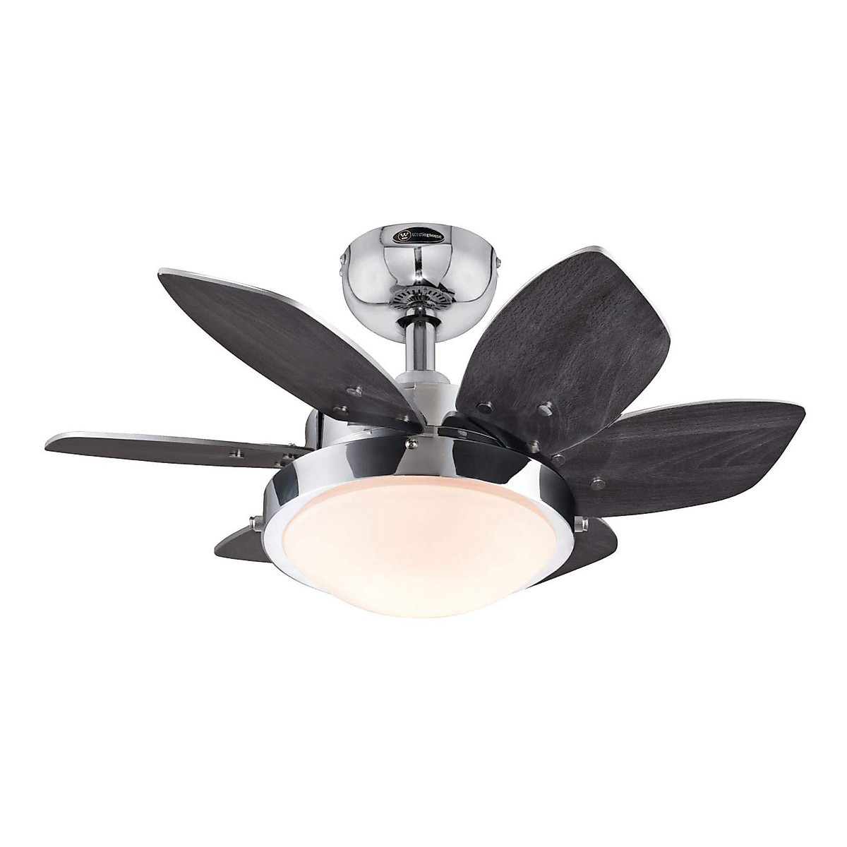 Westinghouse Lighting 7236600 Quince Indoor Ceiling Fan with Light, 24 Inch, Chrome