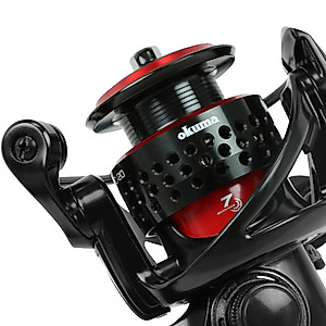 okuma Ceymar Spinning Reel Size 10 - 5Lb Max Drag Pressure, Black/Red