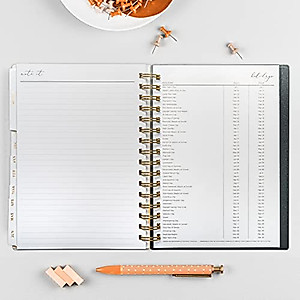 Blue Sky Life Note It 2023-2024 Academic Year Weekly and Monthly Planner Notes, 5.875" x 8.625", Frosted Cover, Wirebound, Hannah Frosted (142590-A24)