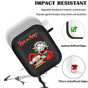 JoySolar for AirPod 2/1 IMD Hard Case Design Character Funny Cool Kawaii Cartoon Fashion Cute Unique Chic Aesthetic for AirPods Air Pods 2/1 Cover Cases Skin for Boys Girls Youth Teen (Grimace Rike)