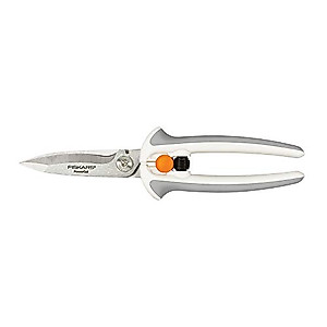 Fiskars Crafts Easy Action PowerCut Snips, 8, White/Gray