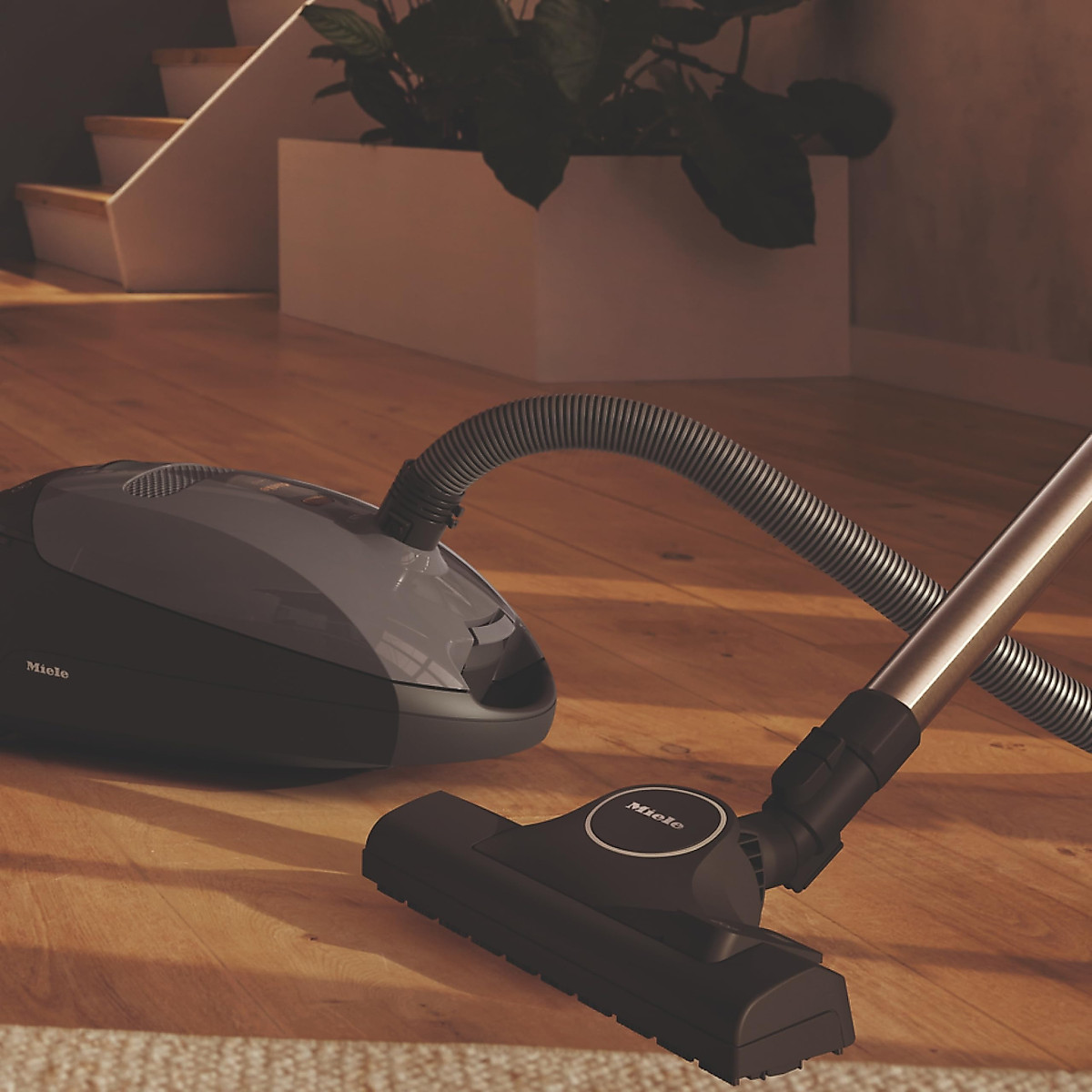Miele Classic C1 Pure Suction Bagged Canister Vacuum, Graphite Grey - Portable, Household