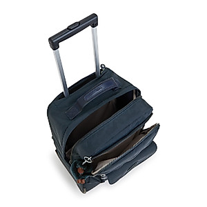 Kipling Women's Sanaa Large Rolling Backpack, Adjustable Padded Straps, Slide-Up Handle, Crinkle Nylon Backpack