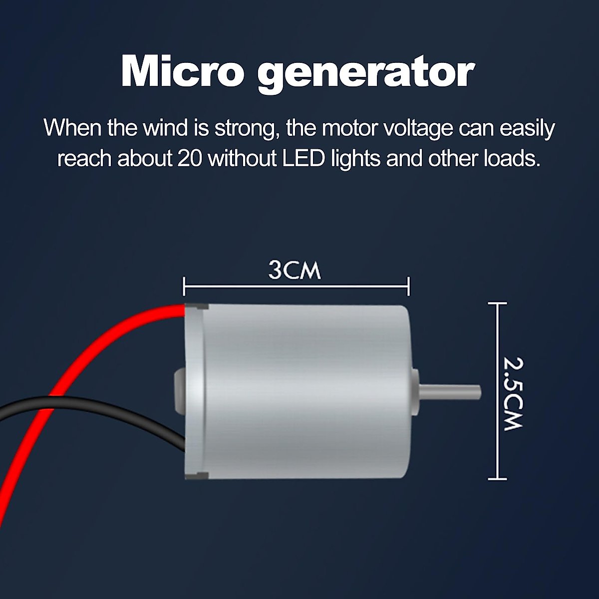9 Set Mini Generator Motors DC Motor, Micro Wind Turbine Generator Kit with Holder Blades DIY Project Kits, Teaching Tool for demonstrating Wind Power Generation