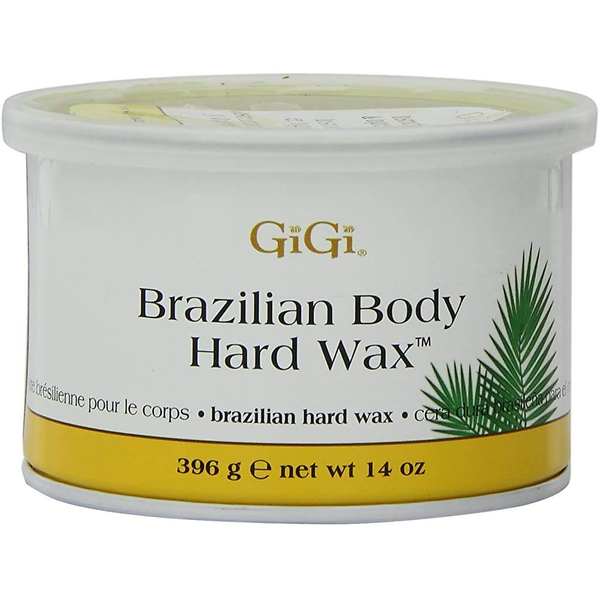 Gigi Tin Brazilian Body Hard Wax 14 Ounce (Pack of 2)