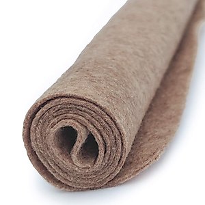 Sandstone Light Brown - Large Brown Wool Felt Premium Sheet - 20% Wool Blend - DIY, Sewing, Crafting, Felting - National Nonwovens - 1 36 in x 36 in Sandstone Brown Wool Felt Sheet
