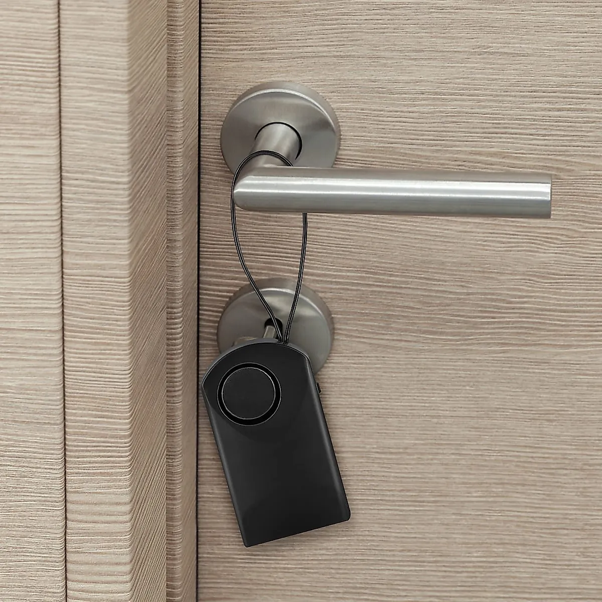 Door Handle Alarm, Home Security Touch Door Sensor 120db Anti Theft Security Alarm Door Knob for Home/Office/Shop/Bank