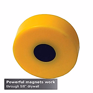 Calculated Industries 8110 Center Mark Drywall Recessed Lighting Cutout Magnetic Locator Tool for Non-LED Cans, Yellow