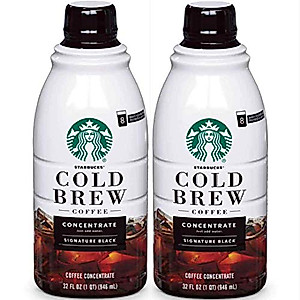 Starbucks Coffee Cold Brew Concentrate 2 Bottles Of 32 Fl Oz Net Wt 64 Fl Oz,, ()