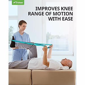 Trideer Stretching Strap Yoga Strap Yoga Band for Physical Therapy, 10 Loop Non-Elastic Yoga Straps for Stretching, Pilates, Exercise & Dancing, Stretch Band with Aesthetic Packaging for Women & Men