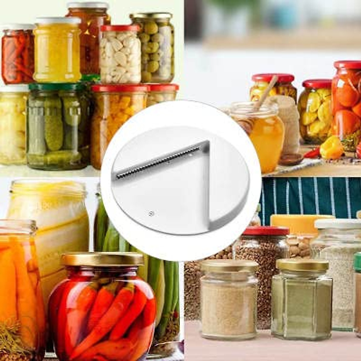 Jar Opener - Under Cabinet Can Opener, Bottle & Can Opener for your Kitchen, Effortless Bottle Opener, Premium Lid Opener.