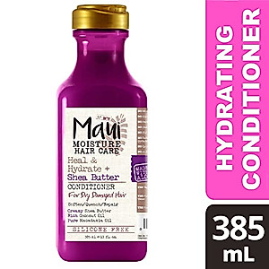 Maui Moisture Heal & Hydrate + Shea Butter Conditioner to Repair & Deeply Moisturize Tight Curly Hair with Coconut & Macademia Oils, Vegan, Silicone, Paraben & Sulfate-Free, 13 fl oz