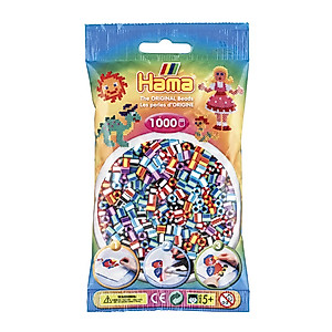 Hama Original Beads | 1000 Assorted Multicolor Fuse Beads | Arts & Craft for Creative Children Ages 5+