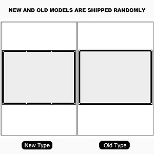 60-100 Inch Portable Projector Screen, Foldable 4:3 HD Non-Crease Polyester Projection Screen with View Angle Visual for Indoor Outdoor Film Theater Movie(White-60)