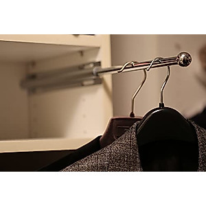 12" Valet Rod Standard for Closet Satin Nickel SN Metal