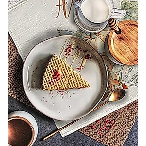 Fall Placemats Pumpkins Wreath Autumn Harvest Home Place Mats for Dining Table 12 x 16 Inch Blessed Thanksgiving Every Day Use Autumn Dinner Mat House Decor Set of 4