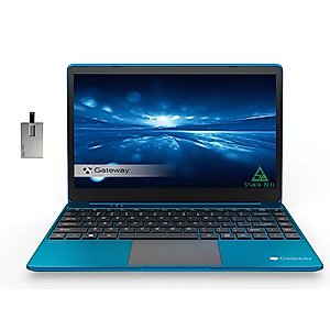 Gateway 2022 14.1” Ultra Slim IPS FHD Display, Intel Core i5-1135G7 Processor, 16GB RAM, 512GB PCIe SSD, Intel Iris Xe Graphics, Camera, Fingerprint Scanner, Bluetooth, Blue, Win 10, 32GB USB Card