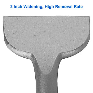3 Inch SDS Plus Chisel Angled Bent Tile Chisel 3X10 Inch Thinset Scaling Chisel SDS Plus Floor Scraper Cranked Tile Removal Chisel Bit With 3/4 Inch SDS Plus