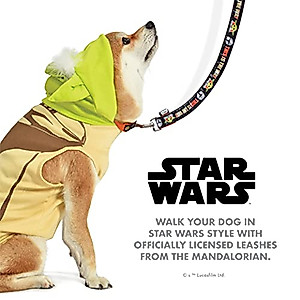 Star Wars The Mandalorian This is The Way 4 Foot Dog Leash, 48 Inches | Orange 4 Ft Dog Leash Easily Attaches to Any Dog Collar or Harness | Star Wars Mandalorian Nylon Dog Leash 4 Feet for All Dogs