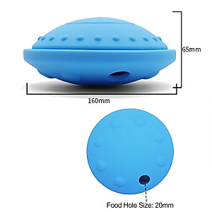Lllunimon Slow Feeder Dog Bowl Eco-Friendly Silicone Slow Feeding & Watering Supplies Bowls Diskes for Dogs or Cats (Blue)