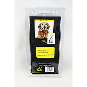 De Shedding Tool for Grooming Dogs & Cats The WOOFIE Wand The Original Chrome Dog Comb is Stainless Steel Handled Shedding Brush