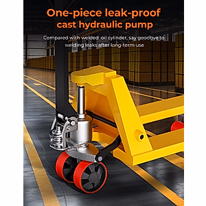 [Anti-Leakage Oil Pump] Arczorix Pallet Jack, 5500 Lb Capacity 27" W x 48" L Forks Size Small Mini Hand Pallet Truck Standard Duty Manual Pallet Trucks