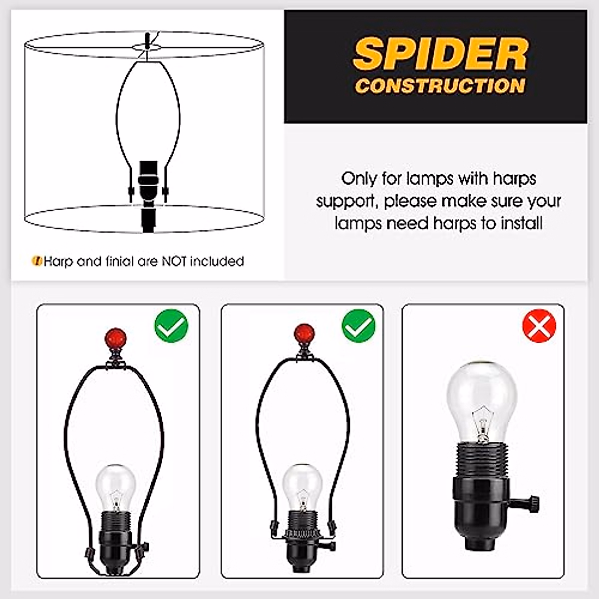 Lamp shades Set of 2, Fabric Lamp Shades for Table Lamps and Floor Light, Medium Lamps Shades 13.5" Top x 13.5" Bottom x 8.8" High, Lampshades Natural Linen Hand Crafted