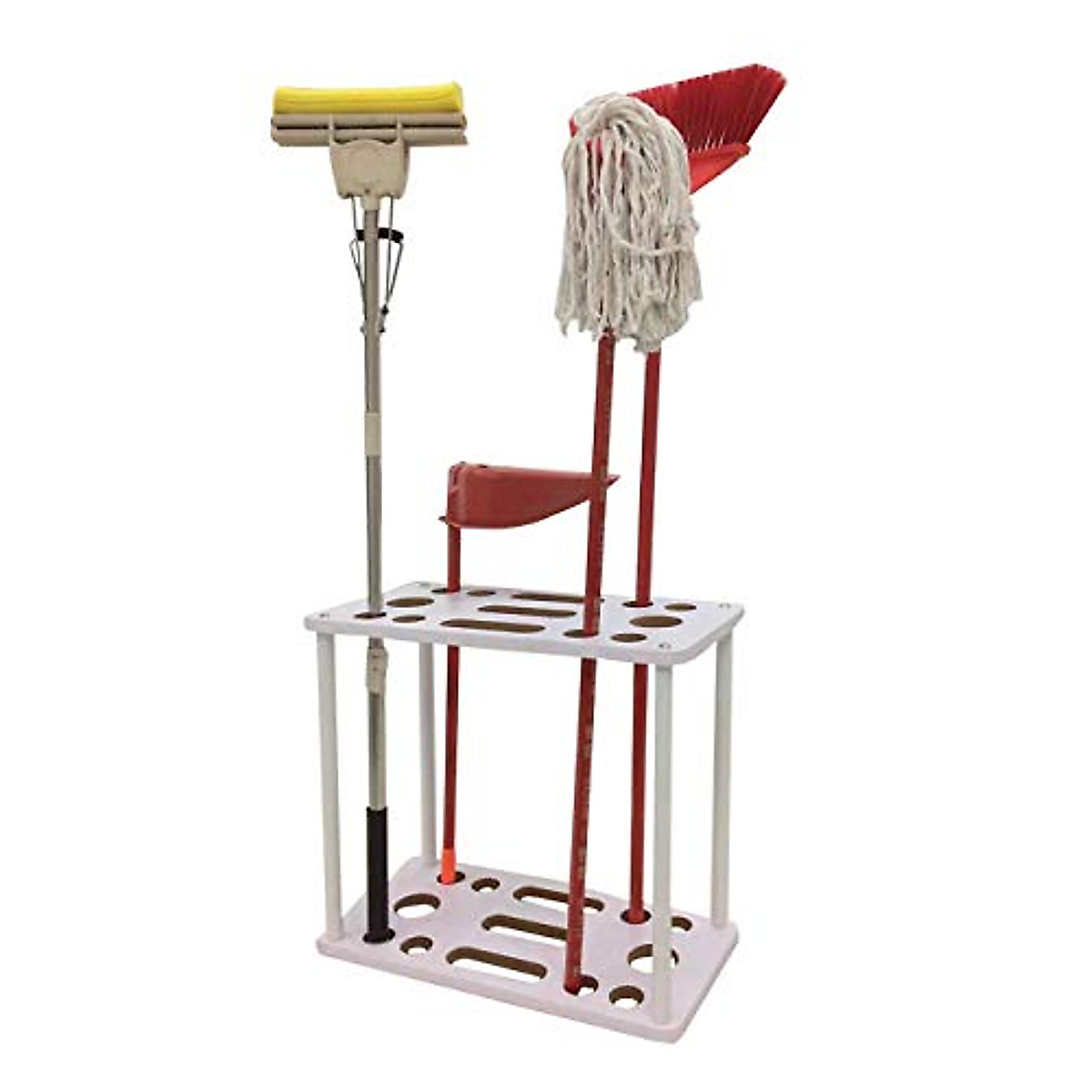 FixtureDisplays® Long Handle Tool Organizer Garage Garden Tool Storage Rack 10018