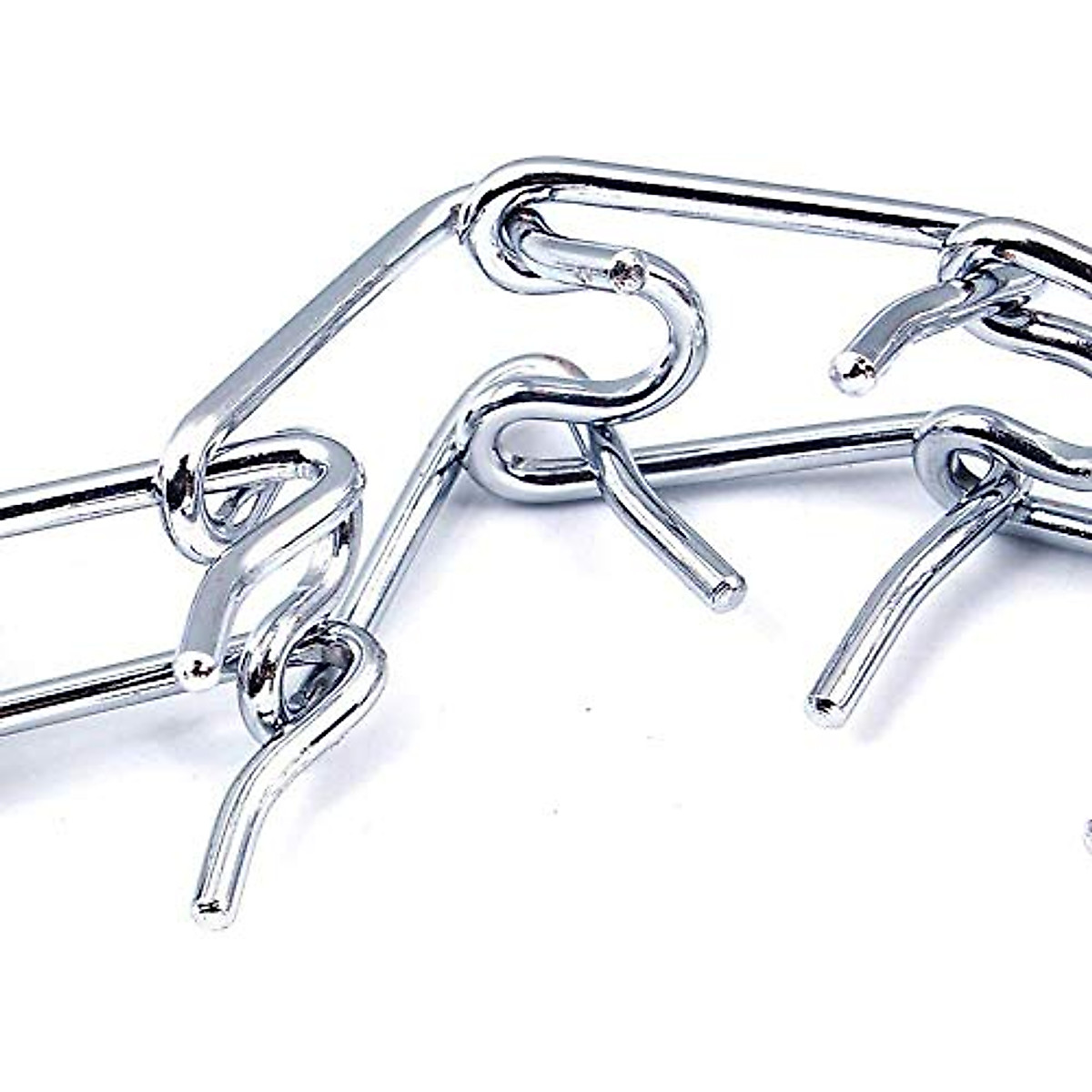 Darkyazi Durable Pinch Collar Stainless Steel Dog Adjustable Pet Training Collar for Medium Large Dogs (Large (Pack of 1), Silver)