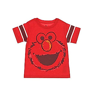 Sesame Street Elmo Boys’ T-Shirt for Infant and Toddler – Red