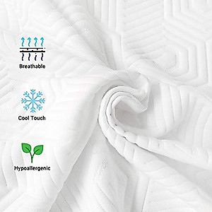 LINCELLI 3 Inch Memory Foam Mattress Topper Queen | Select High Density Supportive Memory Foam Pad | Firm Mattress Topper