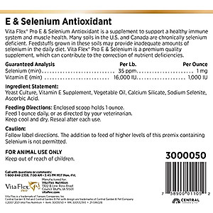 Vita Flex Pro E and Horse Selenium Supplement, Balanced Essential Antioxidants, 20 Pound, 320-Day Supply