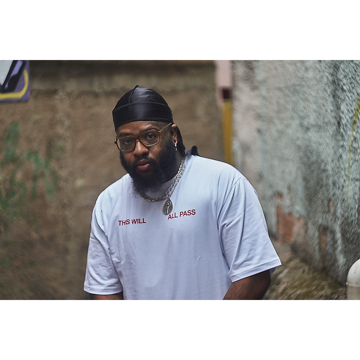 ForceWave 2 Pieces Silky Durag Pack for Men Women Waves, Premium Satin Deluxe Du-rag (Black Black)