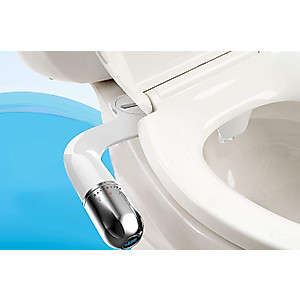 Astor Brand Easy-Handle Bidet Toilet Attachment Non-Electric with Dual Nozzles (Front/Back Cleaning), Adjustable Water Pressure & Flow Rate